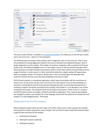 Introduction to Roslyn and its use in program development | PDF