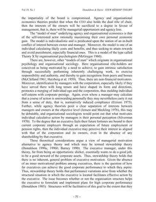 039 agency vs stewardship theory | PDF