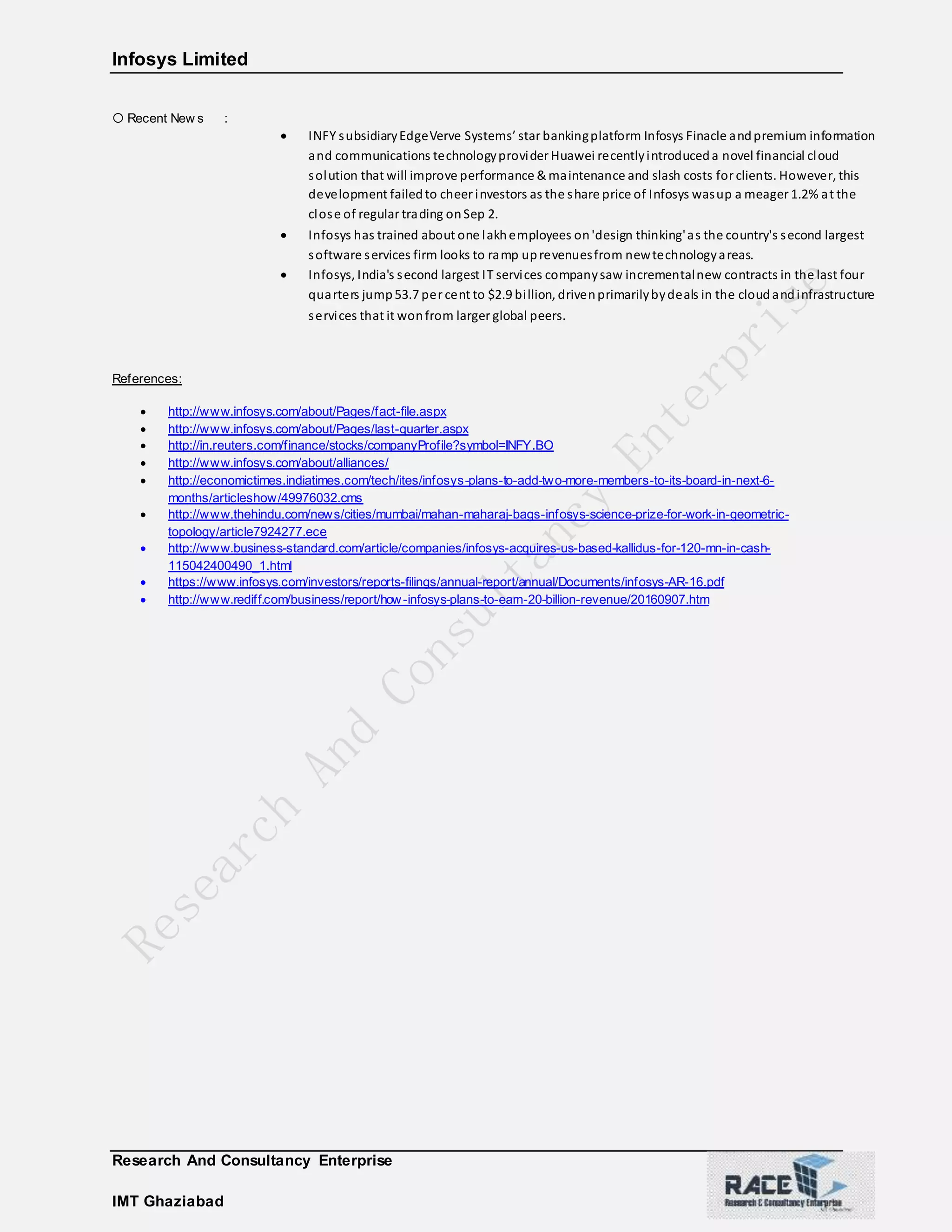039 infosys | DOCX