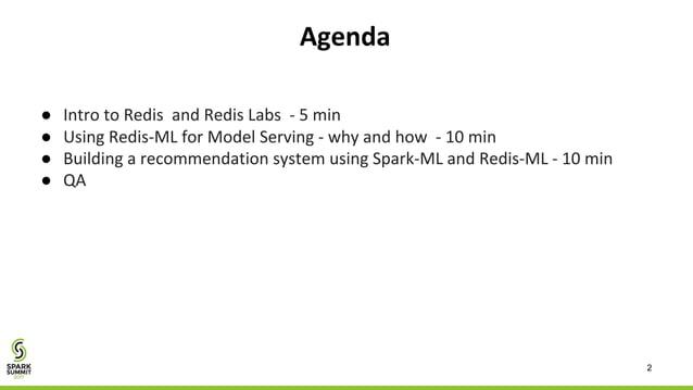 Building a Large Scale Recommendation Engine with Spark and Redis-ML with Shay Nativ | PPT