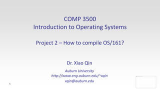 Project 2 - how to compile os161? | PPT