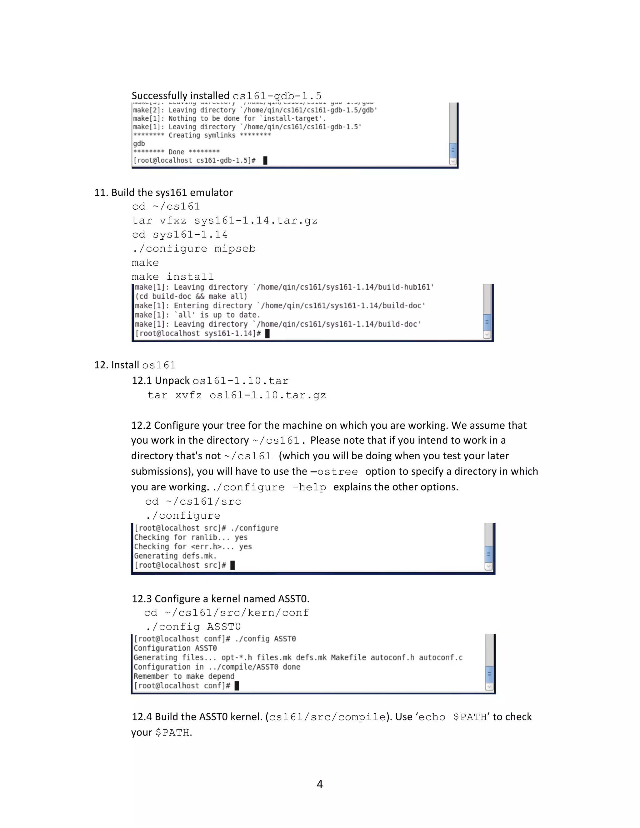 Project 2 how to install and compile os161 | PDF
