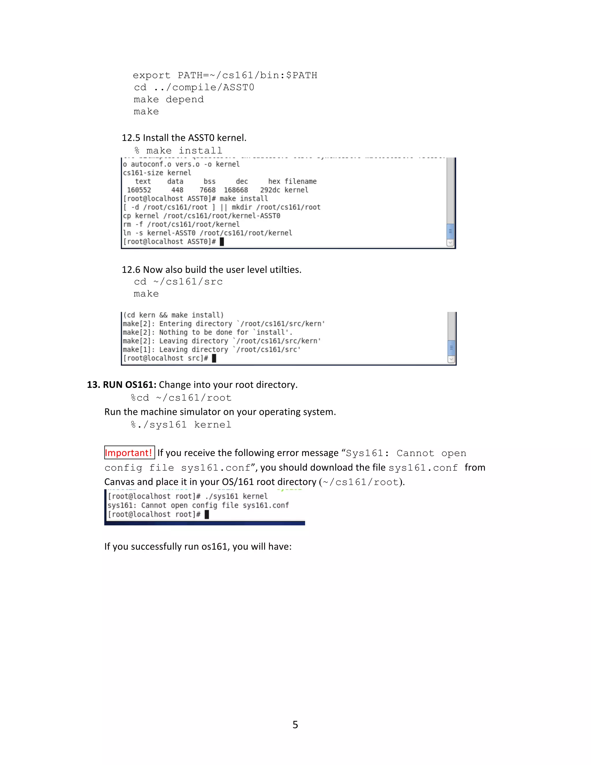 Project 2 how to install and compile os161 | PDF Project 2 how to install and compile os161 | PDF