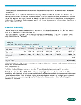 sage x3_forrester tei case study_feb 16 | PDF