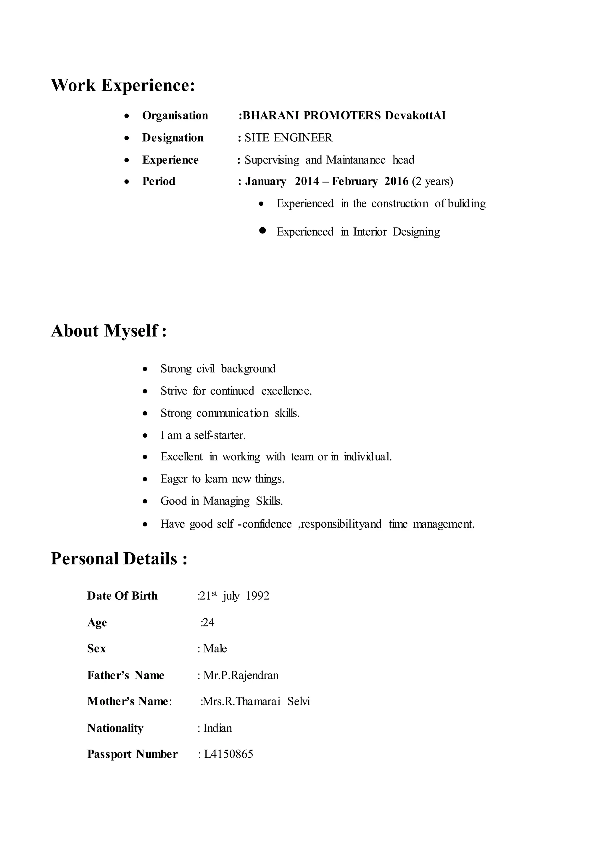 My Resume 1 | DOCX