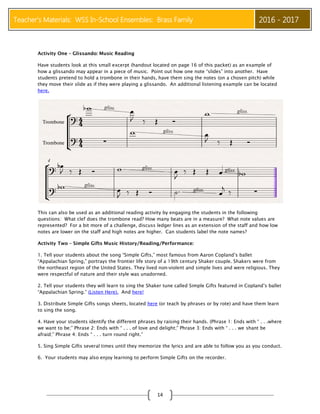 2016-2017 Brass Pre-Visit Materials | PDF