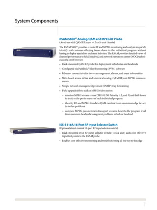 PathTrak™ Video Monitoring System for Cable TV | PDF