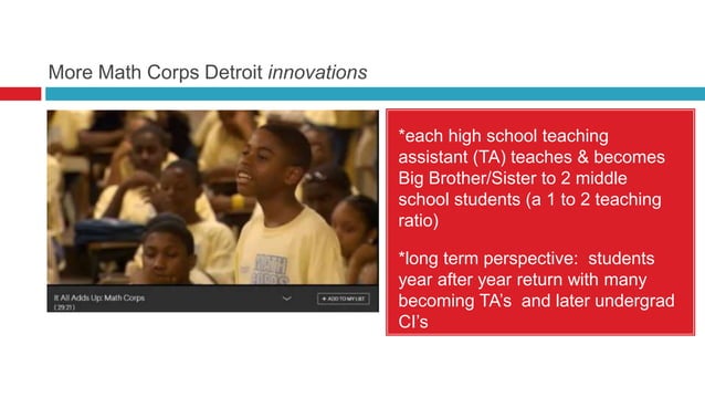 Math Corps Philadelphia | PPT