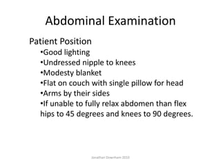 abdominal examination | PPTX