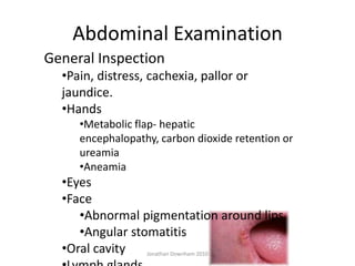 abdominal examination | PPTX
