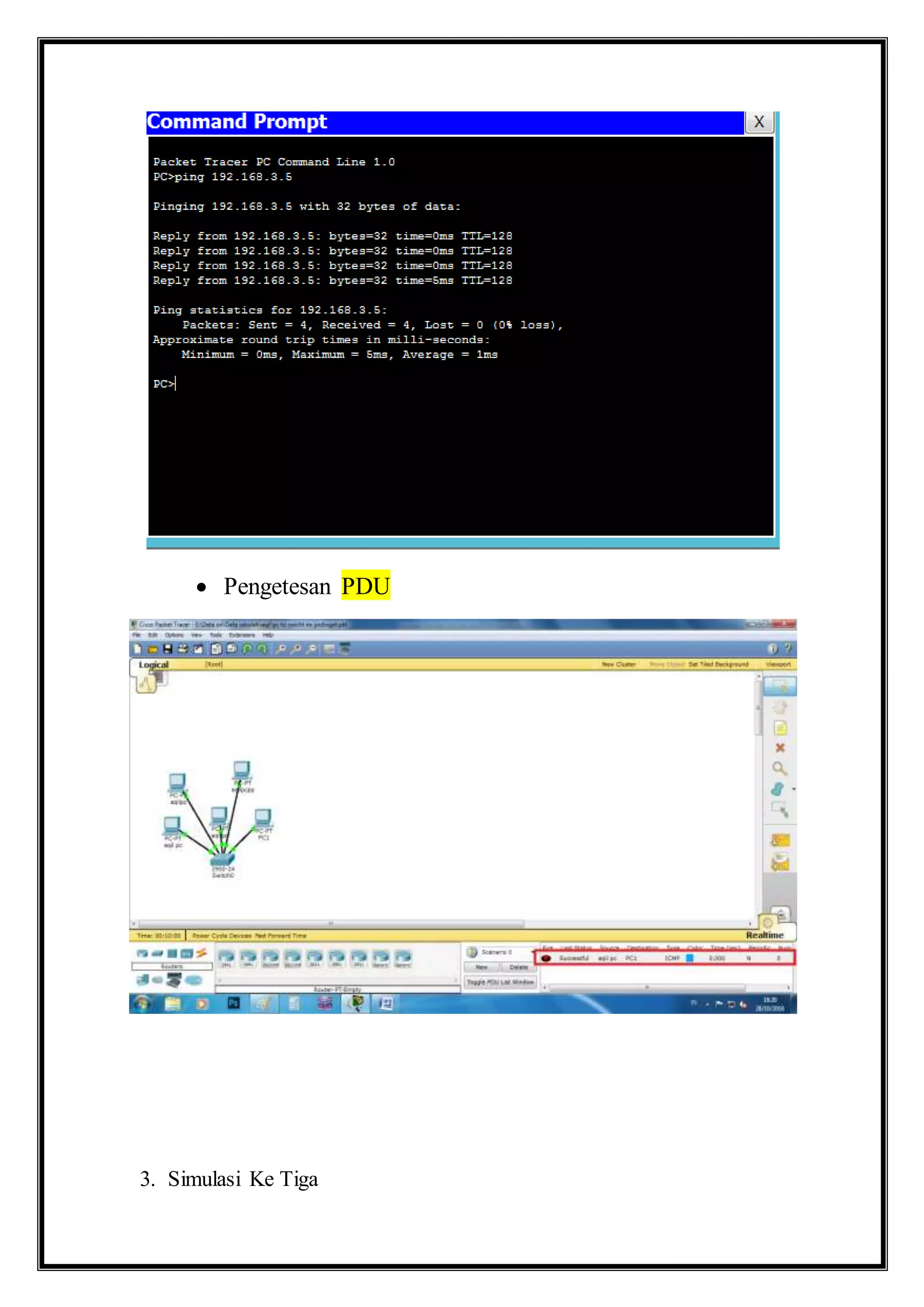 Membuat Simulasi Jaringan Dengan Cisco Packet Tracer | PDF