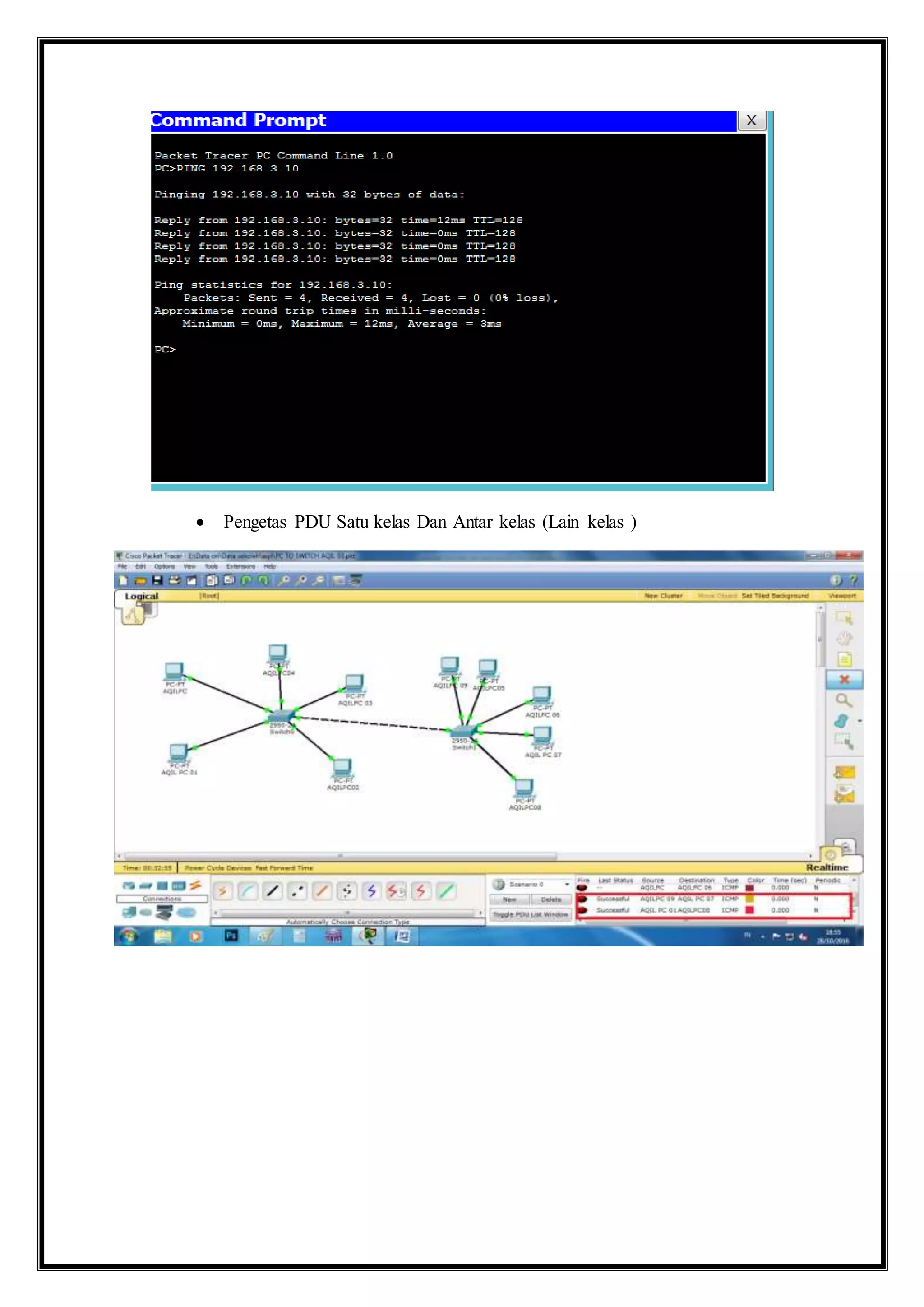 Membuat Simulasi Jaringan Dengan Cisco Packet Tracer | PDF