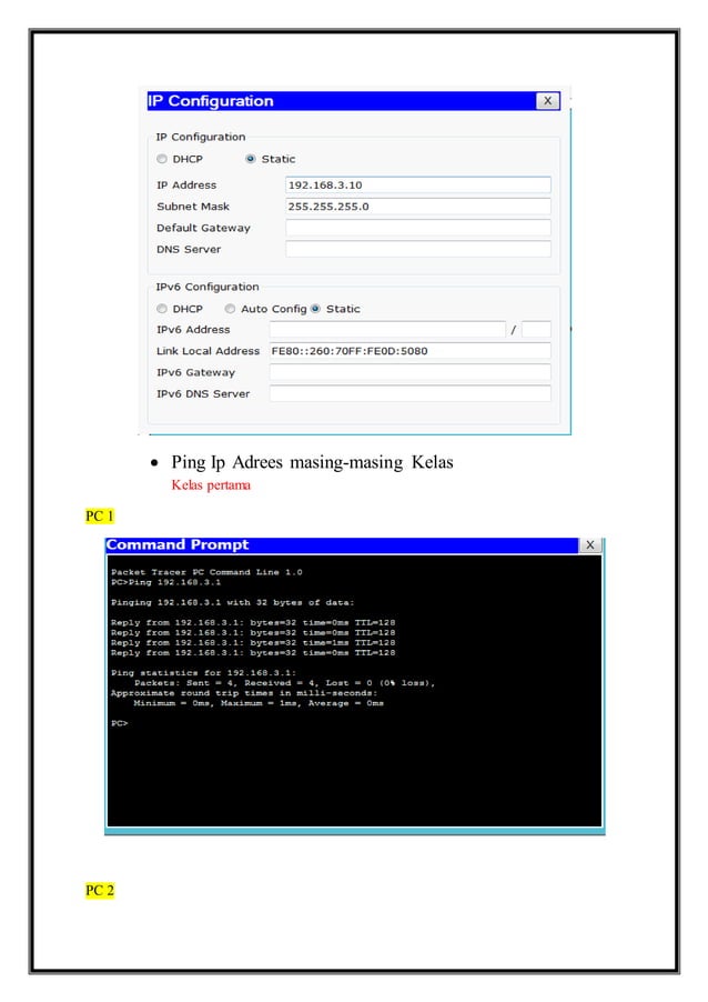 Membuat Simulasi Jaringan Dengan Cisco Packet Tracer | PDF