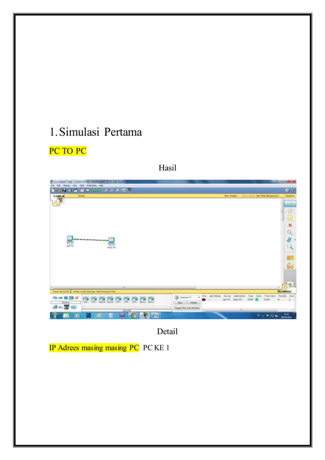 Membuat Simulasi Jaringan Dengan Cisco Packet Tracer | PDF