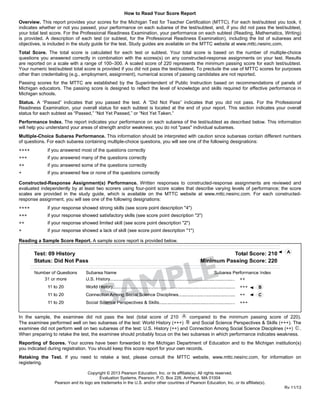 mttcenglish | PDF | Educational Assessment | Education