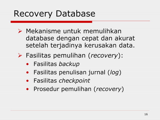 Administrasi Database | PPT