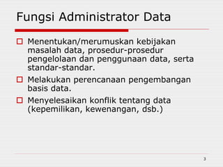Administrasi Database | PPT