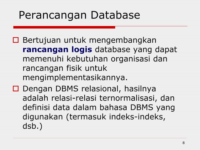 Administrasi Database | PPT