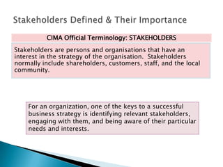 03a e3 managing stakeholders lecture notes | PPTX