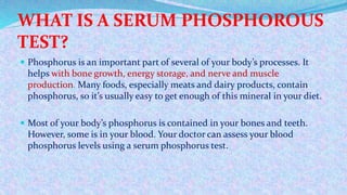 phosphorus estimation | PPTX