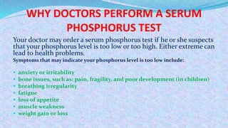 phosphorus estimation | PPTX