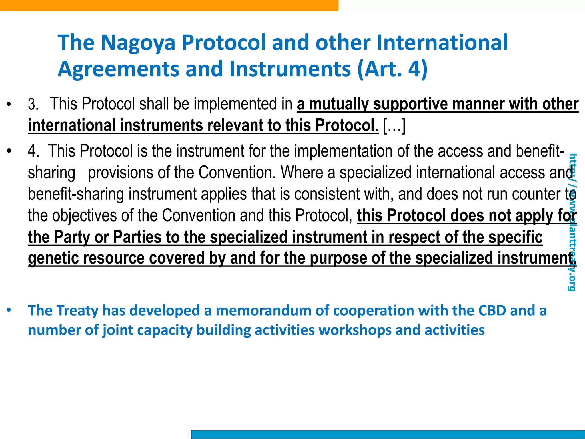 Protecting plant biodiversity: The ITPGRFA, genome sequencing and the ...