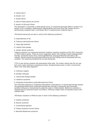 ETAS_MCQ_03 a genodermatoses | PDF