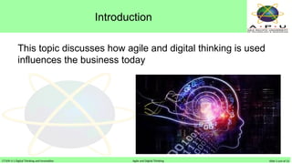 Digital thinking and innovation 03 Agile and Digital Thinking.pptx