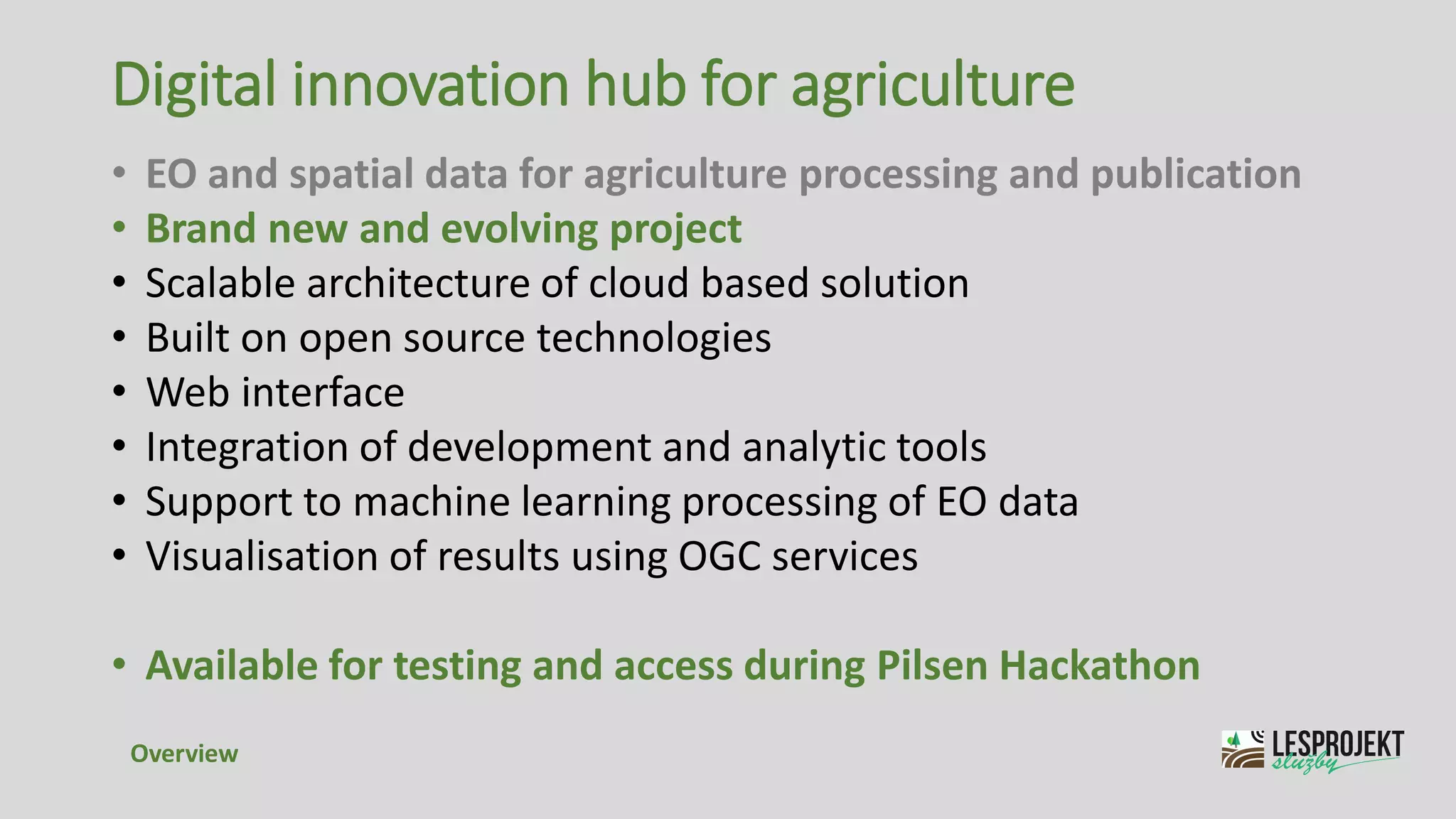Agriculture Digital Innovation Hub | PDF
