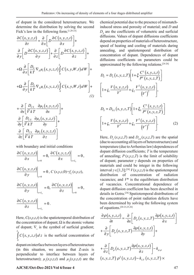 On increasing of the Density of Elements of Field-effect Heterotransistors Framework a Four ...