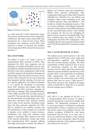 Performance Analysis of MAC Layer Protocols for WSN with Considering the Effects of Hidden Node ...