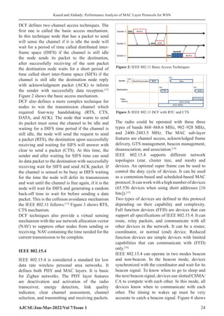 Performance Analysis of MAC Layer Protocols for WSN with Considering the Effects of Hidden Node ...