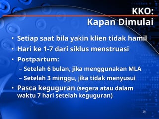 03A Kontrasepsi Oral Kombinasi.PPT combined oral contraceptives | PPT