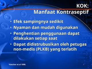 03A Kontrasepsi Oral Kombinasi.PPT combined oral contraceptives | PPT
