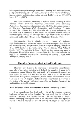 School Leadership By Phillip Hallinger | PDF