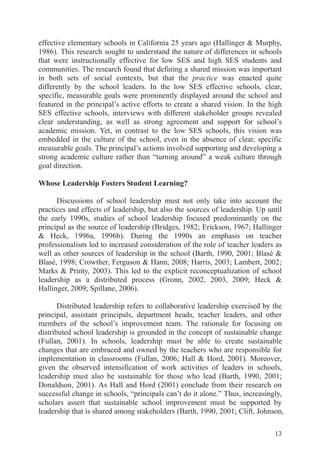 School Leadership By Phillip Hallinger | PDF