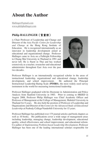 School Leadership By Phillip Hallinger | PDF