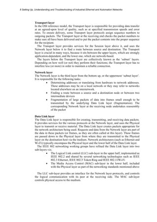 Setting Up, Understanding & Troubleshooting of Industrial Ethernet & Automation Networks | PDF