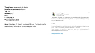 03 analisi contenuti linkedin | PPT
