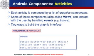 Android architecture and Additional Components | PPT