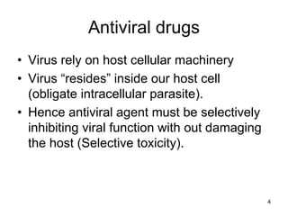 ANTIVIRAL DRUGS lecture notes in ppt format | PPT