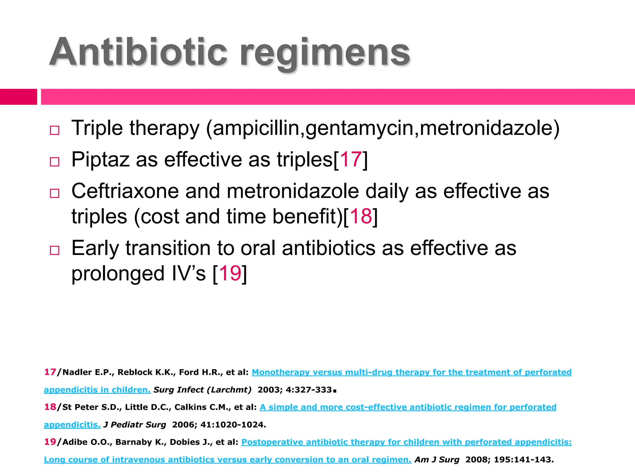 Appendicitis and management in children.ppt