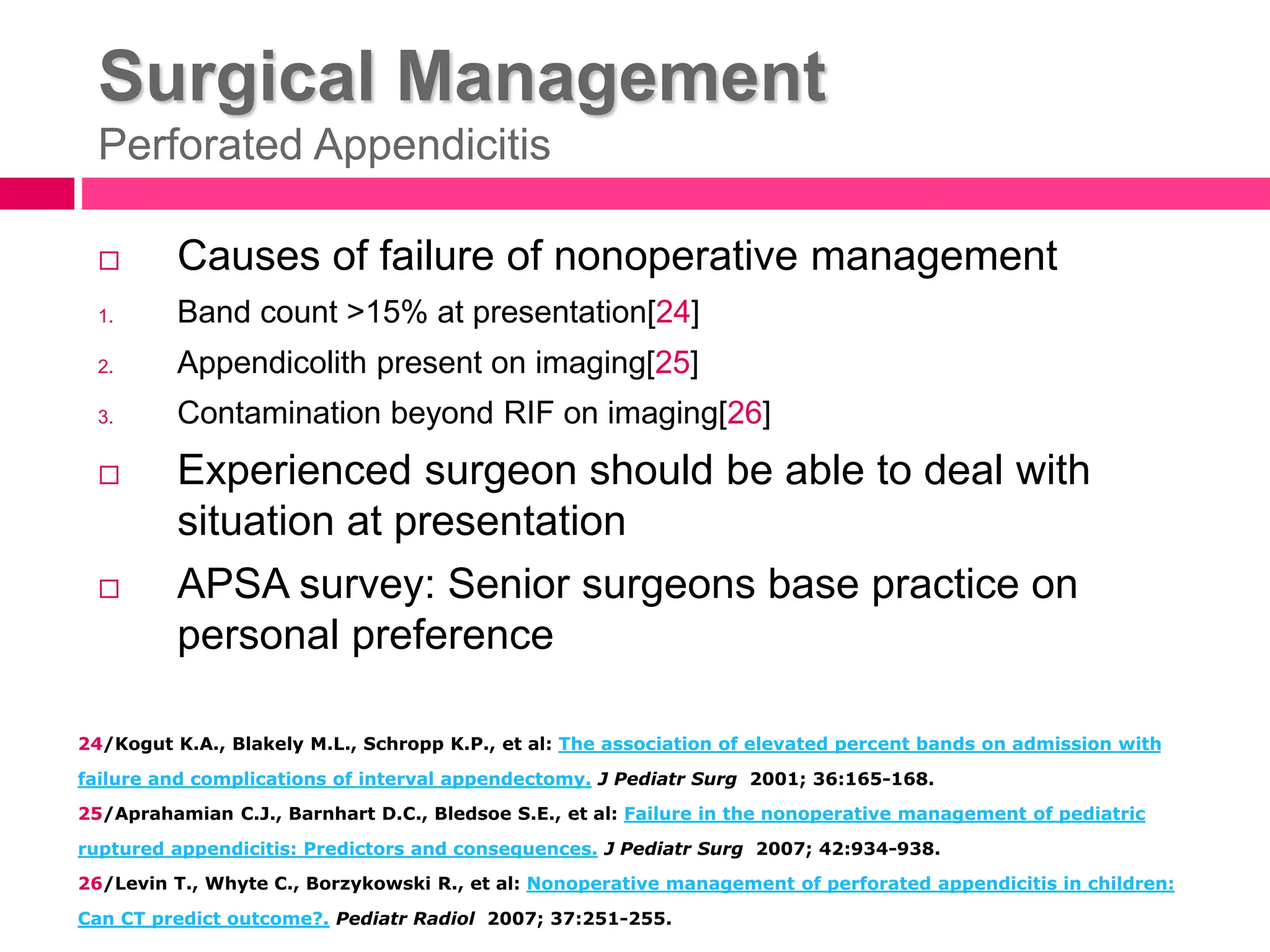 Appendicitis and management in children.ppt