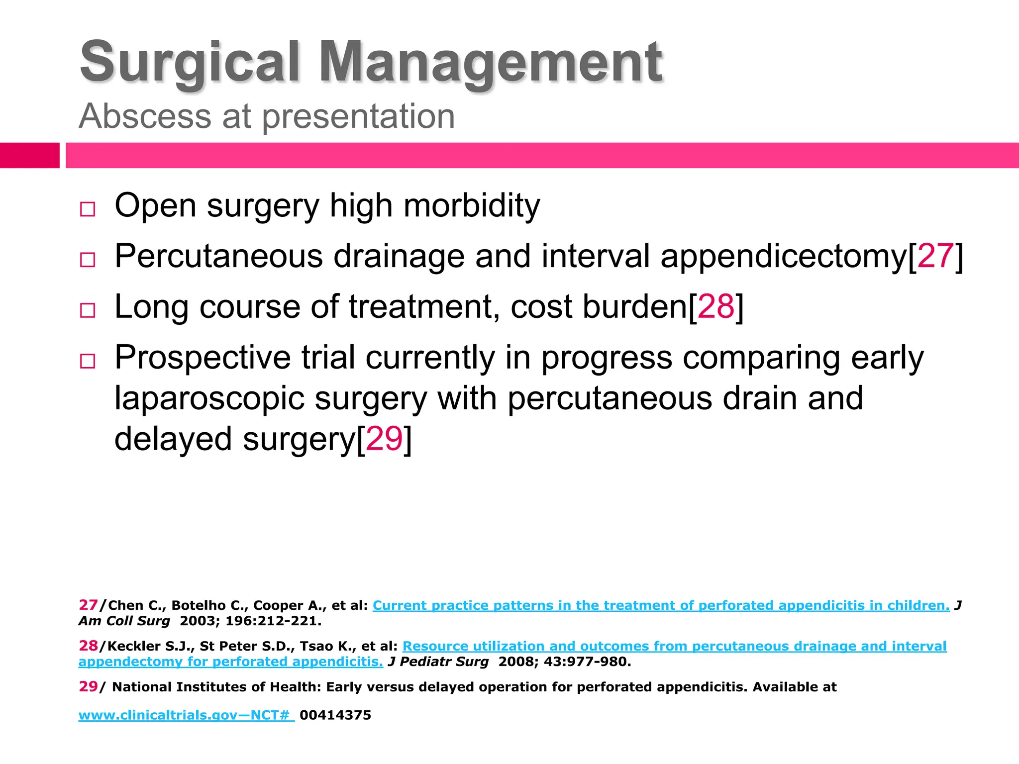 Appendicitis and management in children.ppt