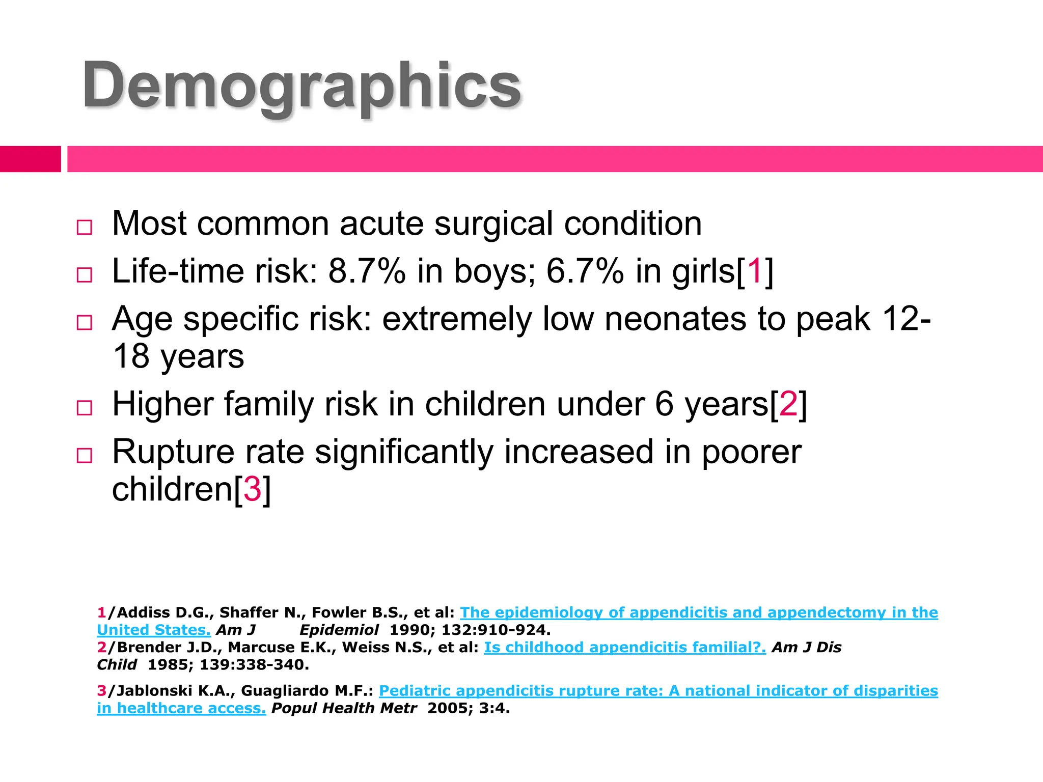 Appendicitis and management in children.ppt