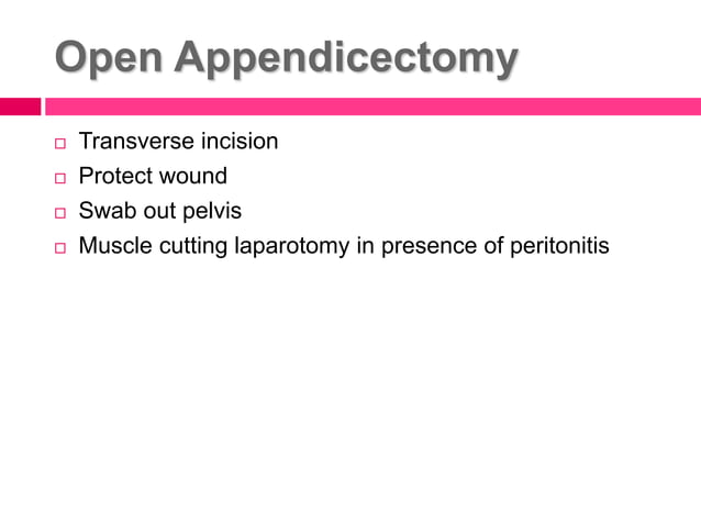 Appendicitis and management in children.ppt | Digestive Disorders ...