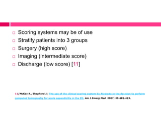 Appendicitis and management in children.ppt