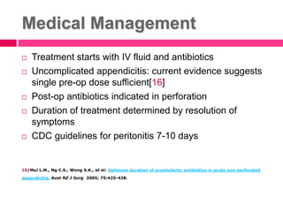 Appendicitis and management in children.ppt