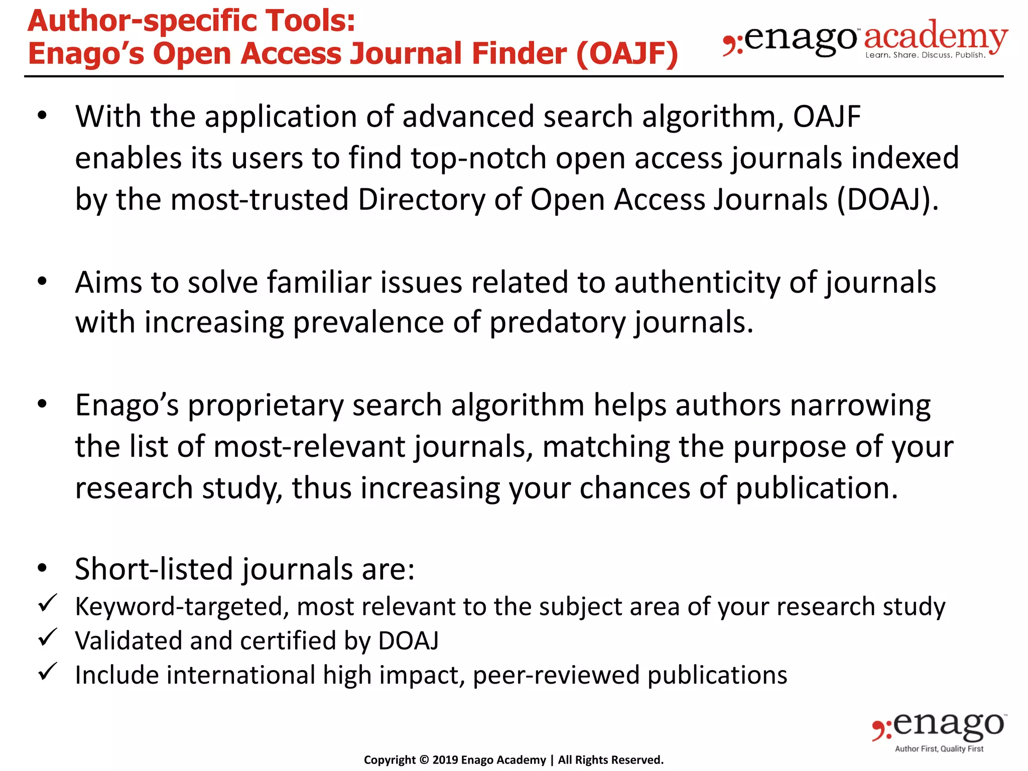Digital strategies to find the right journal for publishing your ...
