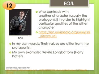 Types of Characters in Literature | PPTX